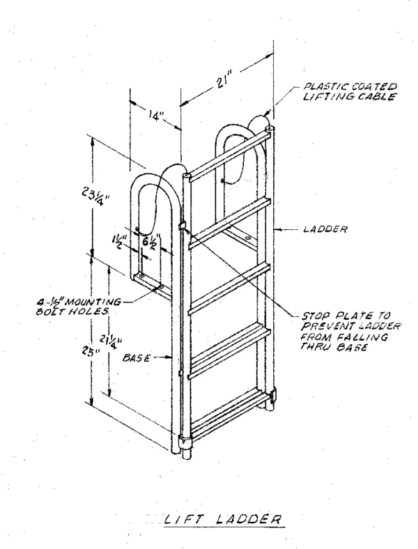 LIft Dock Ladders - Dolphin Mooring Whips