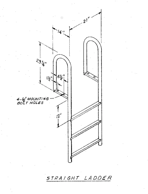Straight Dock Ladders - Dolphin Mooring Whips